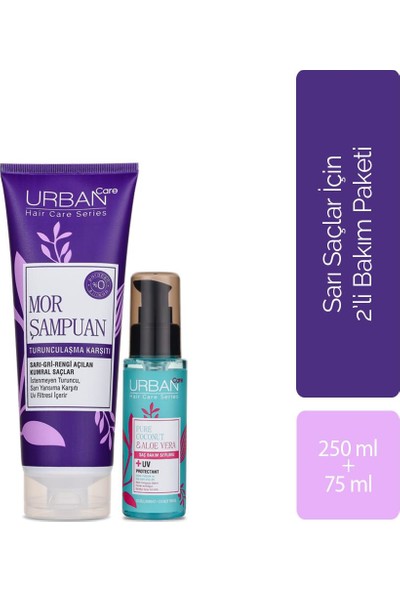 Urban Care Sarı Saçlar Için 2'li Bakım Seti