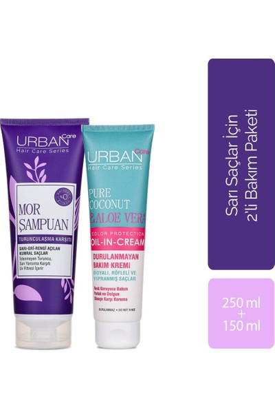 Urban Care Sarı Saçlar Için 2'li Bakım Seti