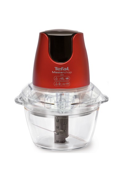 Tefal MB502530 Masterchop 500 Watt Cam Rondo ve Doğrayıcı Kırmızı - 1500637068 Tefal MB502530 Masterchop 500 Watt Cam Rondo ve Doğrayıcı Kırmızı - 1500637068