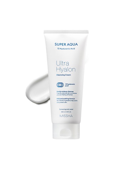 Mıssha Nemlendirici Temizleme Kremi- Super Aqua Ultra Hyalon Cleansing Cream Mıssha Nemlendirici Temizleme Kremi- Super Aqua Ultra Hyalon Cleansing Cream
