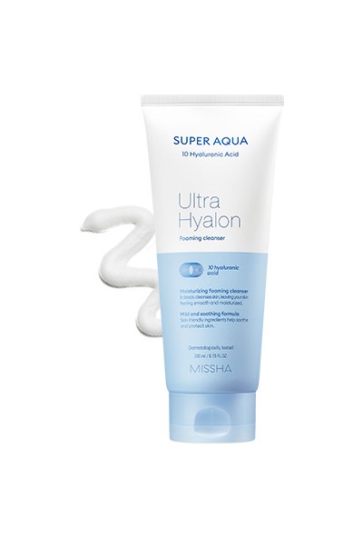 Mıssha Nemlendirici Temizleme Köpüğü - Super Aqua Ultra Hyalon Cleansing Foam Mıssha Nemlendirici Temizleme Köpüğü - Super Aqua Ultra Hyalon Cleansing Foam