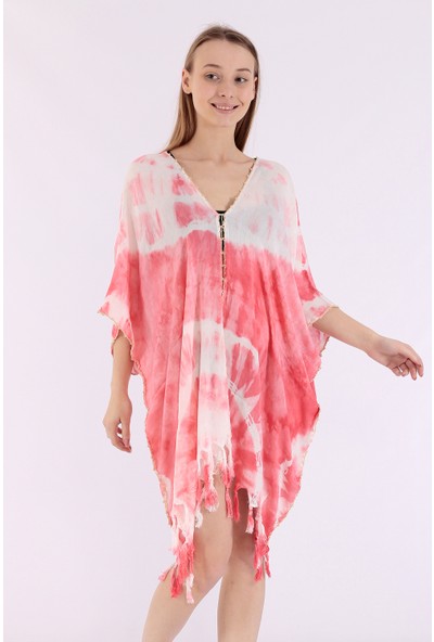 Buldan Evi Batikli Otantik Plaj Elbisesi