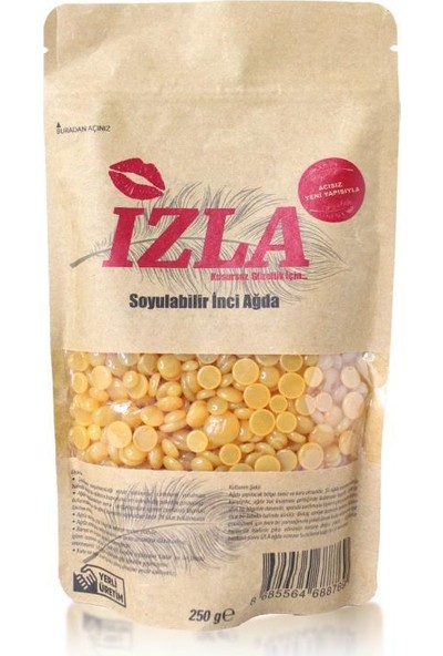 Izla Soyulabilir Boncuk Ağda 250 gr Naturel Izla Soyulabilir Boncuk Ağda 250 gr Naturel