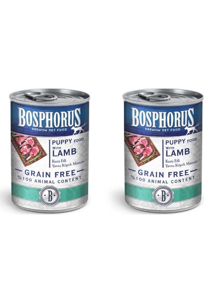 Bosphorus Tahılsız Kuzulu Yavru Köpek Maması - 2'li Paket