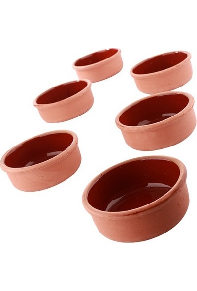 Avonos Toprak Güveç Kasesi 6 Adet Fırın Sütlaç Kasesi