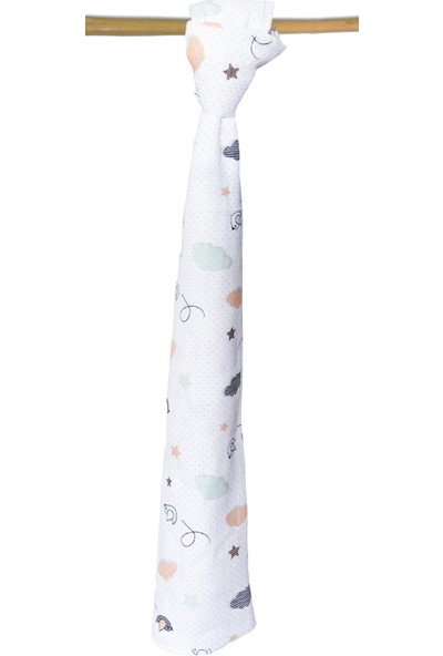 Mycey Çok Amaçlı Örtü / Müslin Kumaş - Xl Stars Yeşil Mycey Çok Amaçlı Örtü / Müslin Kumaş - Xl Stars Yeşil