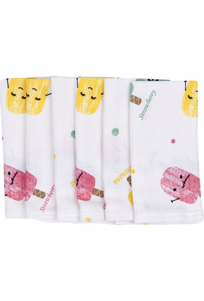Mycey Ağız Bezi / Müslin Kumaş 6'Lı Set - Starbird Pembe Mycey Ağız Bezi / Müslin Kumaş 6'Lı Set - Starbird Pembe
