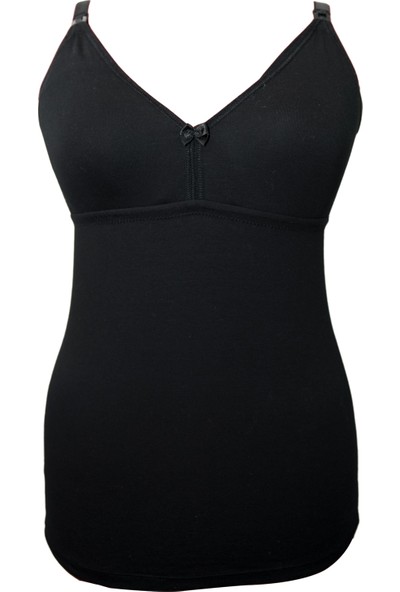 Mycey Sütyenli Emzirme Atleti - Siyah