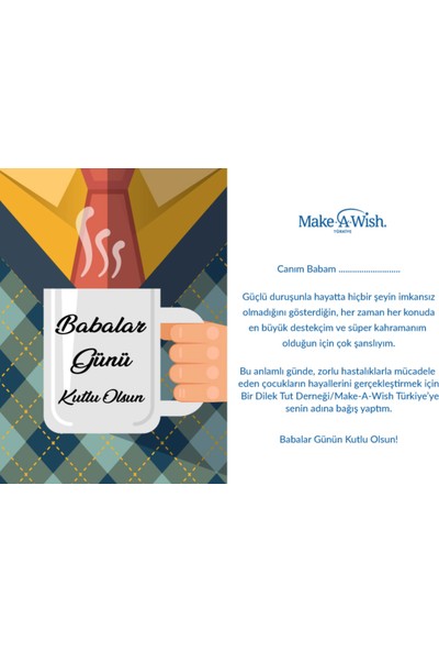 Bir Dilek Tut Derneği Babalar Günü Sertifikası Bir Dilek Tut Derneği Babalar Günü Sertifikası