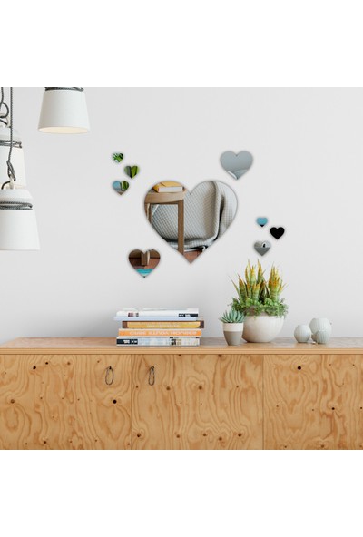 Show Bazaar Kalp Ayna Pleksi Duvar Dekor