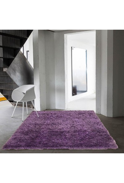 Halı Home Halı Therapy 505 Lila El Dokuma Shaggy Halı 170 x 240 cm