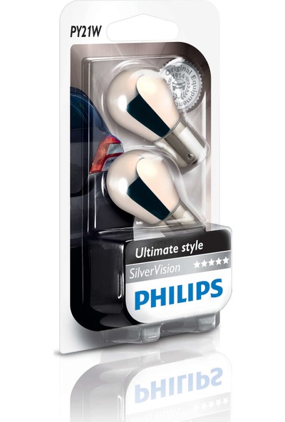 Philips PY21W 12V 21W Krom Sarı Ampul Seti 12496 Svb2 (93 Sinyal) Philips PY21W 12V 21W Krom Sarı Ampul Seti 12496 Svb2 (93 Sinyal)