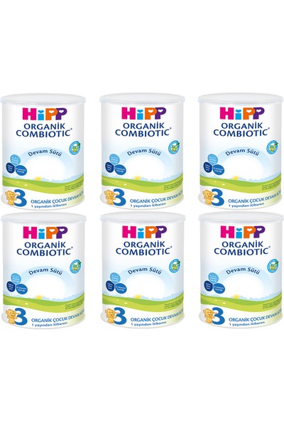 Hipp 3 Organik Combiotic Devam Sütü 350 gr 6 Adet Hipp 3 Organik Combiotic Devam Sütü 350 gr 6 Adet