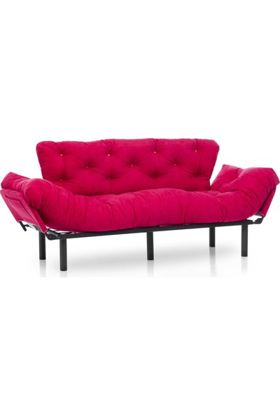 Pafu Nitta Üçlü Koltuk - Fuşya