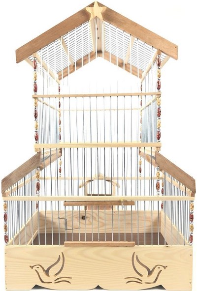 Naturbird 2 Katlı Metal Tel Norveç Ahşap Kafes Naturbird 2 Katlı Metal Tel Norveç Ahşap Kafes