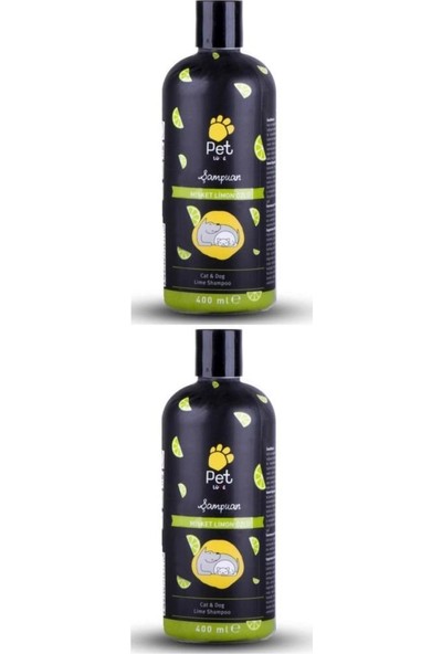 Pet Love Kedi & Köpek Şampuanı Misket Limon Özlü 400 ml x 2 Adet
