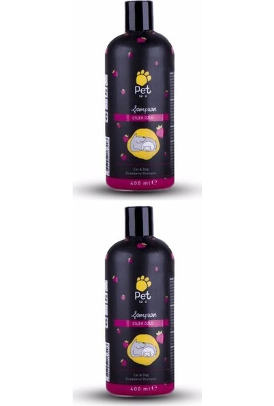 Pet Love Kedi & Köpek Şampuanı Çilek Kokulu 400 ml x 2 Adet