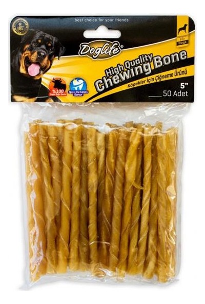 Doglife Burgu Çubuk Naturel 5-6gr (50 Adet) Doglife Burgu Çubuk Naturel 5-6gr (50 Adet)