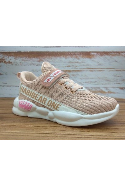 Habibear Kız Çocuk Pudra Spor Ayakkabı