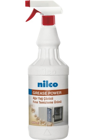 Nilco Grease Power 800 ml | Ağır Yağ Çözücü Fırın Temizleme Ürünü Nilco Grease Power 800 ml | Ağır Yağ Çözücü Fırın Temizleme Ürünü