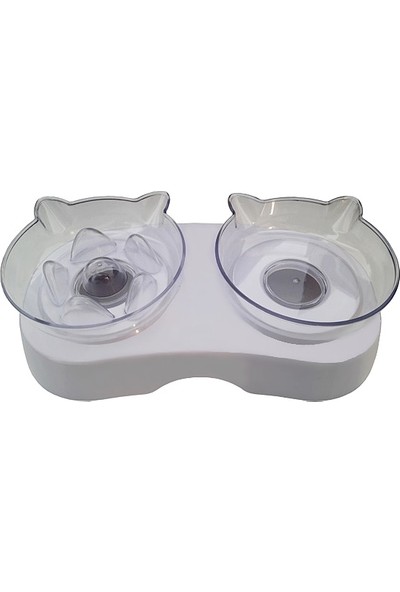 ANS Kedi ve Köpek Yavaş Besleme Su ve Mama Kabı 250+250 ml Beyaz ANS Kedi ve Köpek Yavaş Besleme Su ve Mama Kabı 250+250 ml Beyaz