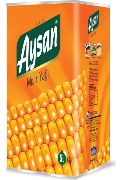 Mısır Yağı 5 Lt Teneke Mısır Yağı 5 Lt Teneke