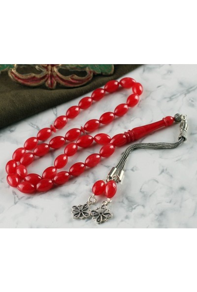 Burhan Sağlam Ateş Kehribarı Arpa Kesim Gümüş Püsküllü 2 Yedek Habbeli Tesbih Burhan Sağlam Ateş Kehribarı Arpa Kesim Gümüş Püsküllü 2 Yedek Habbeli Tesbih