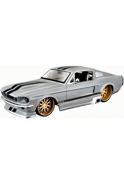 Maisto Ford Mustang Gt 1967 1:24 Model Araba Gri Maisto Ford Mustang Gt 1967 1:24 Model Araba Gri