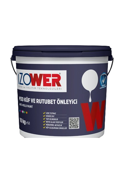 Izower M 30 Küf ve Rutubet Önleyici Anti-Mold Paint 3,5 kg Beyaz Izower M 30 Küf ve Rutubet Önleyici Anti-Mold Paint 3,5 kg Beyaz
