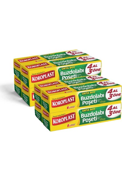 Koroplast Buzdolabı Poşeti Orta Boy x 2'li Koroplast Buzdolabı Poşeti Orta Boy x 2'li