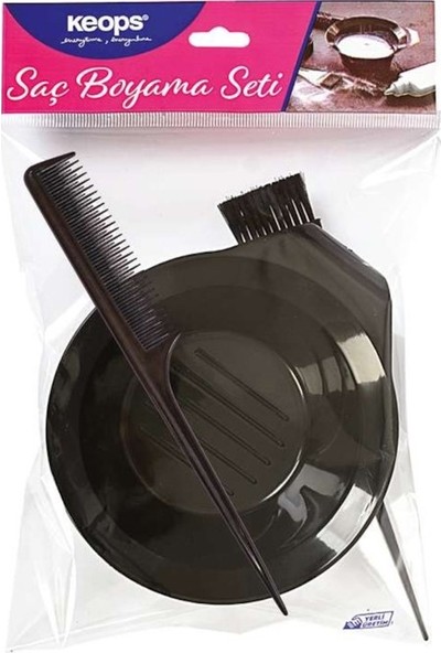 Keops Saç Boyama Seti (Boya Kabı+Fırça+Tarak) Keops Saç Boyama Seti (Boya Kabı+Fırça+Tarak)