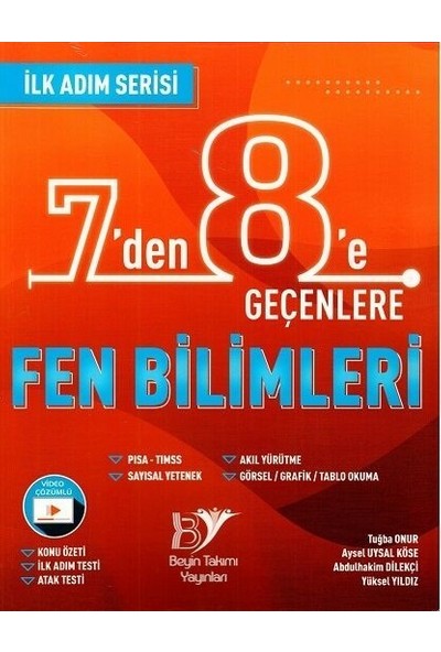 Beyin Takımı Yayınları 7'den 8'e Geçenlere Fen Bilimleri