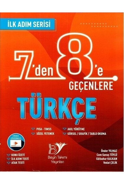 Beyin Takımı 7 den 8 e Geçenlere Türkçe İlk Adım Serisi - Cem Savaş Tüylü