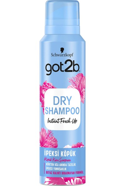 Schwarzkopf GOT2B Fresh It Up Ipeksi Doku Köpük Kuru Şampuan 150 ml Schwarzkopf GOT2B Fresh It Up Ipeksi Doku Köpük Kuru Şampuan 150 ml