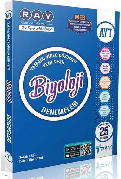 Toprak Yayıncılık AYT BİYOLOJİ DENEME KİTABI  Belgin Didir ASRİ-Sezgin EROL Toprak Yayıncılık AYT BİYOLOJİ DENEME KİTABI  Belgin Didir ASRİ-Sezgin EROL