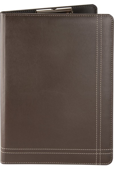 2K A4 Suni Deri Çizgi Dikiş Sekreter Blok Tablası Hesap Makinalı 100 Yaprak