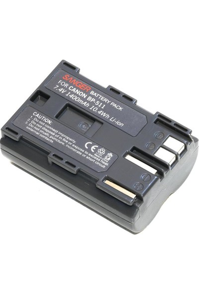 Sanger BP-511 Canon Kamera Batarya Sanger BP-511 Canon Kamera Batarya