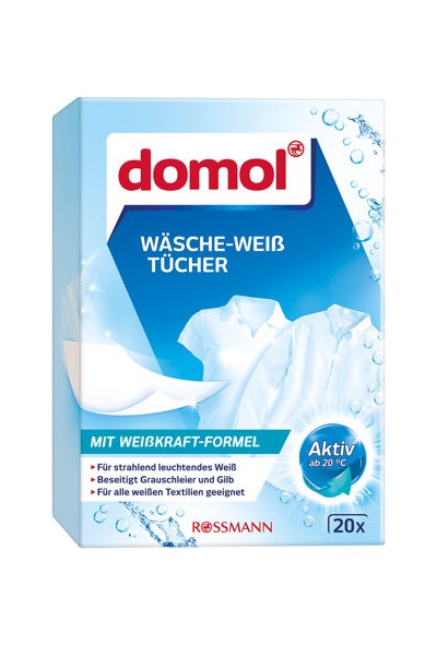 Domol Beyazlatıcı Çamaşır Mendili 20 Adet