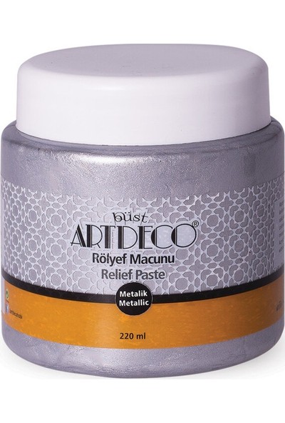 Artdeco 220ML Metalik Rölyef Macunu Artdeco 220ML Metalik Rölyef Macunu