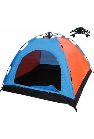 Onetick 4 Kişilik Renkli Dayanıklı Tam Otomatik Kamp Çadırı 200 x 200 x 140 cm