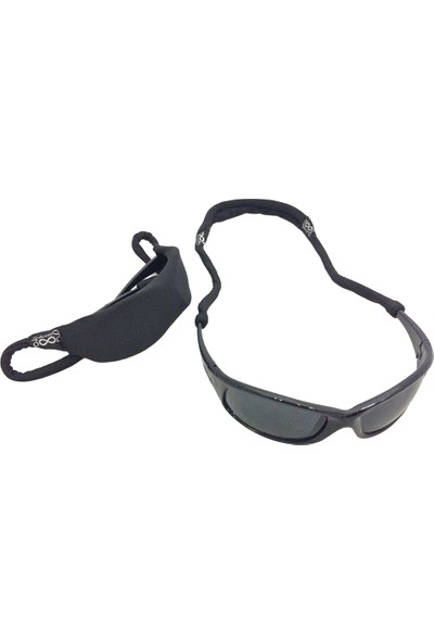 Standmarket Gözlük İpi 3 Fonksiyonlu (İp,Bez,Kılıf) Siyah