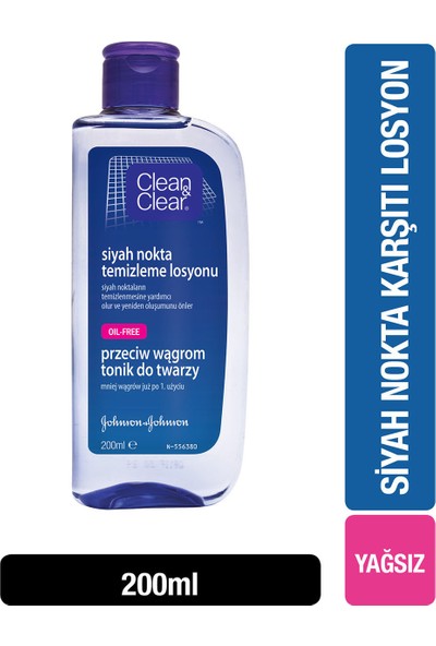 Clear&Clean Siyah Nokta Temizleme Losyonu 200 ml