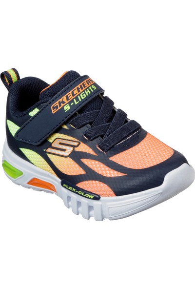 Skechers FLEX-GLOW Küçük Erkek Çocuk Lacivert Işıklı Spor Ayakkabı - 400016N NVOR Skechers FLEX-GLOW Küçük Erkek Çocuk Lacivert Işıklı Spor Ayakkabı - 400016N NVOR