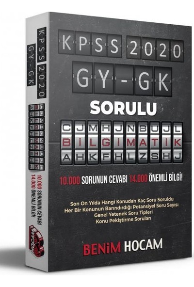 Benim Hocam 2020 KPSS Konu Anlatımlı Örnek Soru Çözümlü Bilgimatik Benim Hocam 2020 KPSS Konu Anlatımlı Örnek Soru Çözümlü Bilgimatik