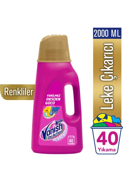 Vanish Kosla Leke Çıkarıcı Gold Sıvı Renkliler İçin 2000 ml Vanish Kosla Leke Çıkarıcı Gold Sıvı Renkliler İçin 2000 ml
