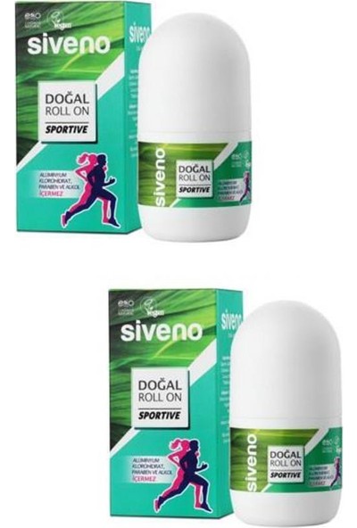 Siveno Doğal 2'li Roll On Sportive 50 ml Siveno Doğal 2'li Roll On Sportive 50 ml