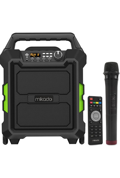 Mikado MD-101KP RMS:80W Kablosuz UHF Mikrofonlu Bluetooth ve USB Destekli Taşınabilir Toplantı Anfisi Mikado MD-101KP RMS:80W Kablosuz UHF Mikrofonlu Bluetooth ve USB Destekli Taşınabilir Toplantı Anfisi