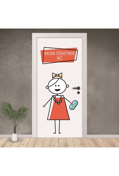 Hediyeci Dükkanım Wc Bay Bayan Kapı Giydirme 108