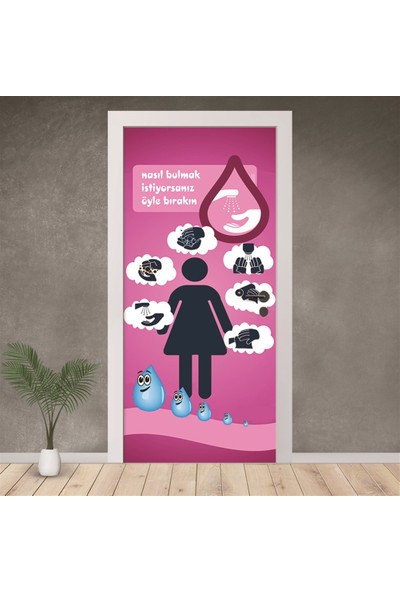 Hediyeci Dükkanım Wc Bay Bayan Kapı Giydirme 37