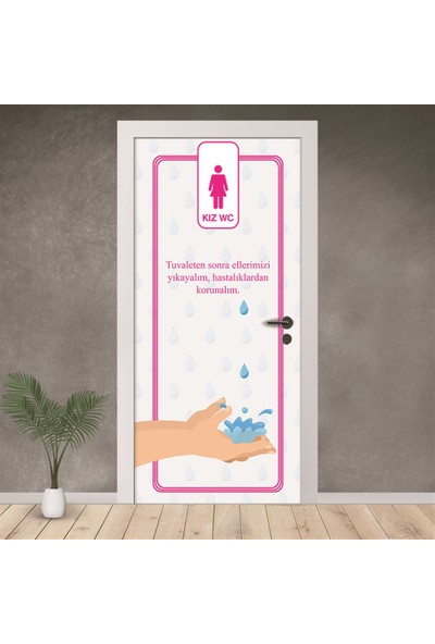 Hediyeci Dükkanım Wc Bay Bayan Kapı Giydirme 73